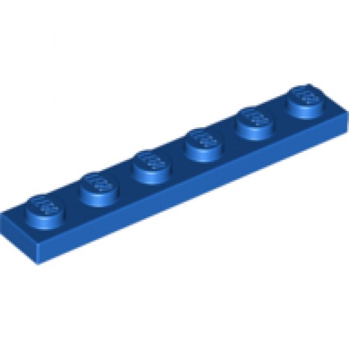 LEGO Part 3666 Plate 1 x 6 [Blue] (366623) | iBricktoys: LEGO shop guide and database